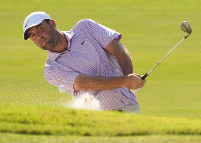 셰플러 333억원 보인다, 투어 챔피언십 1R 7타차 선두