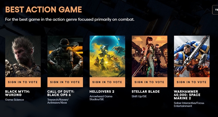 스텔라 블레이드, TGA 2개 부문 후보… 수상할까