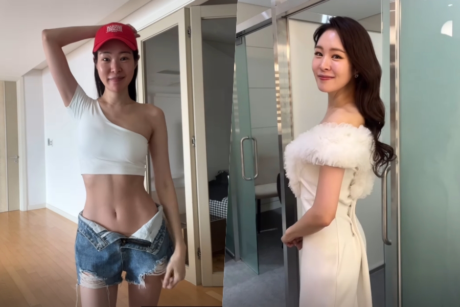 미자, 48kg 인증 후 초슬림 여신 일상…바지 살짝 내리고 복근+골반 자랑 | 픽콘