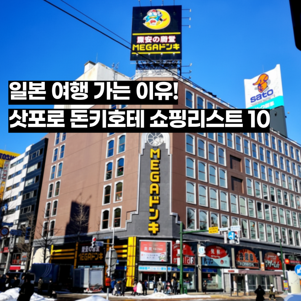 삿포로돈키호테추천템 쇼핑리스트 10 할인쿠폰까지 | 다빛의 다 빛나는 순간