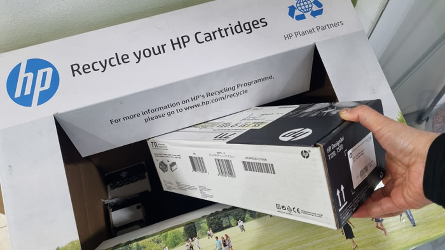 HP, 버려지는 장비·소모품 회수망 64개로 늘려 | 전자신문